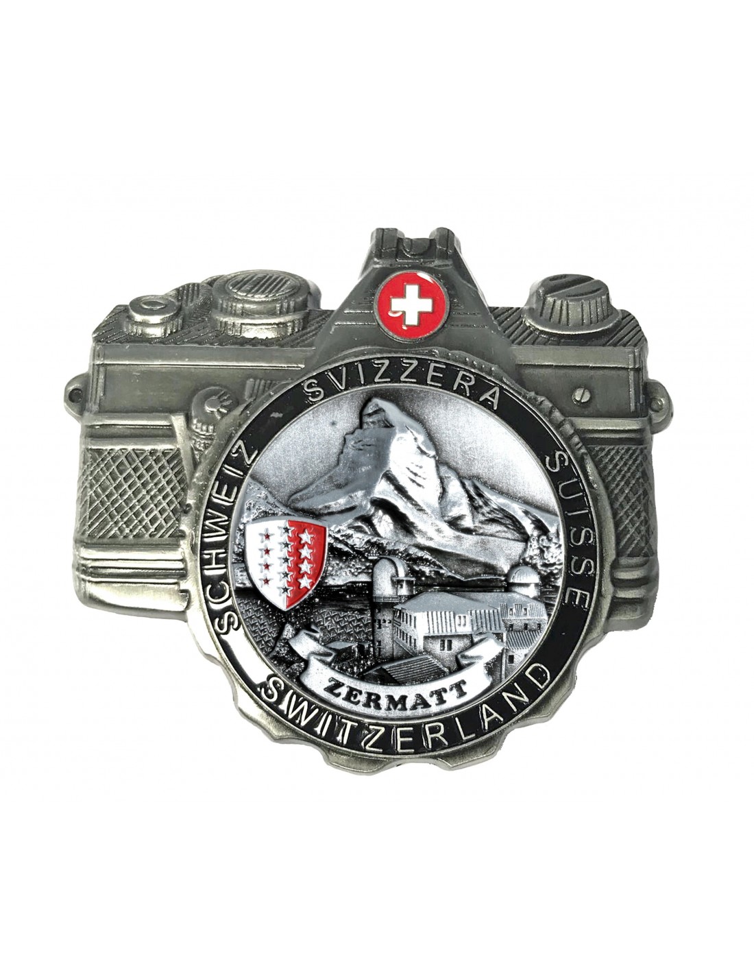 Metall Magnet Fotokamera Matterhorn / Zermatt