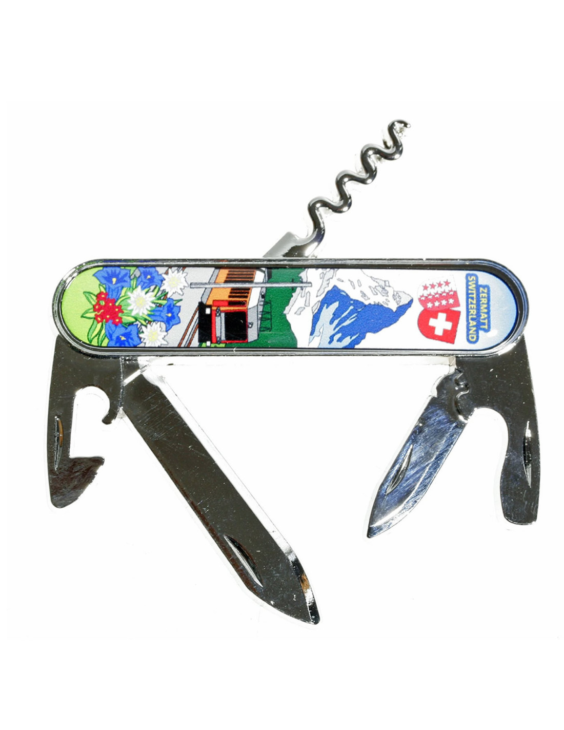 Metallmagnet Sackmesser Zermatt Gornergrat